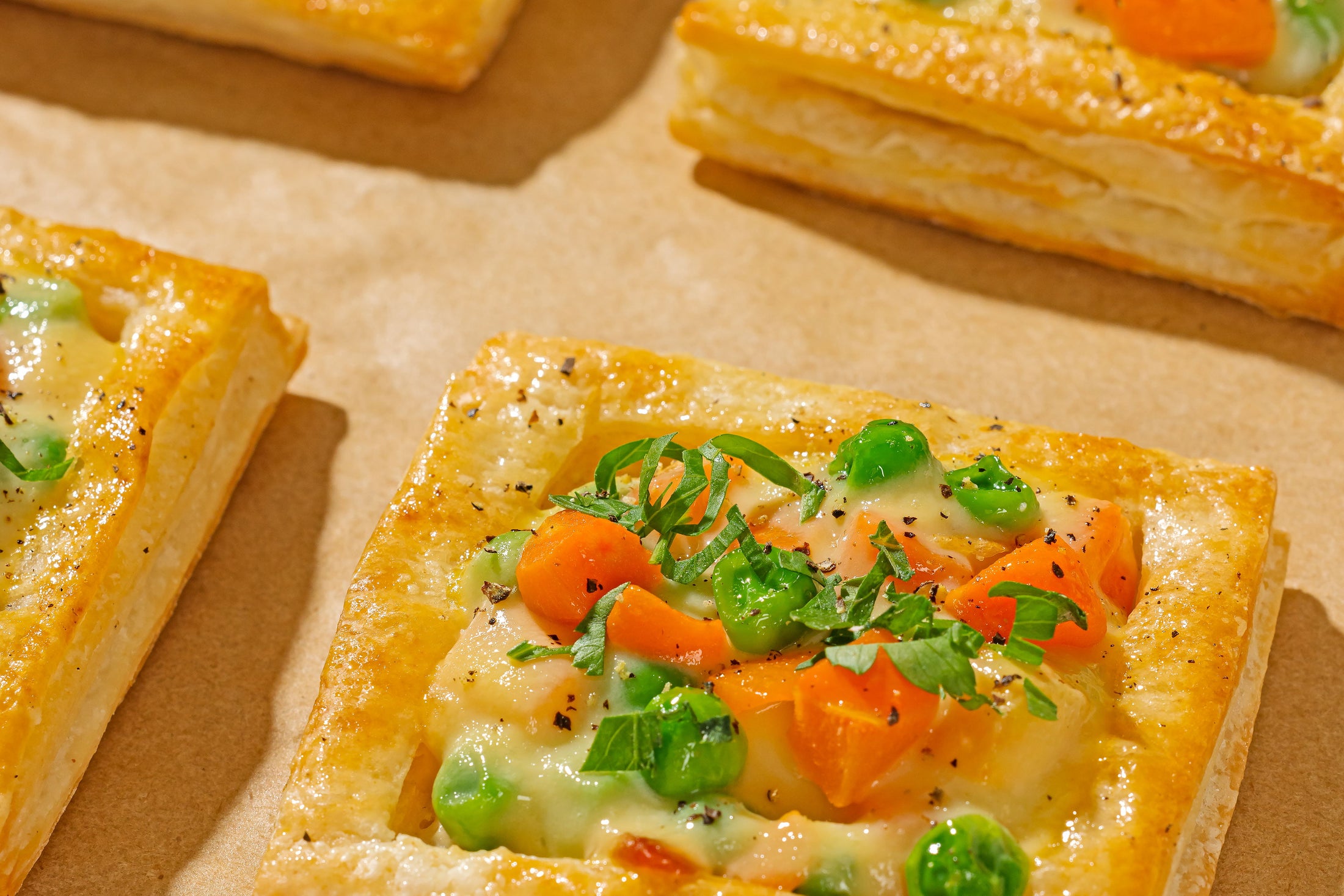Veggie Pot Pie Squares | Sweet Loren's
