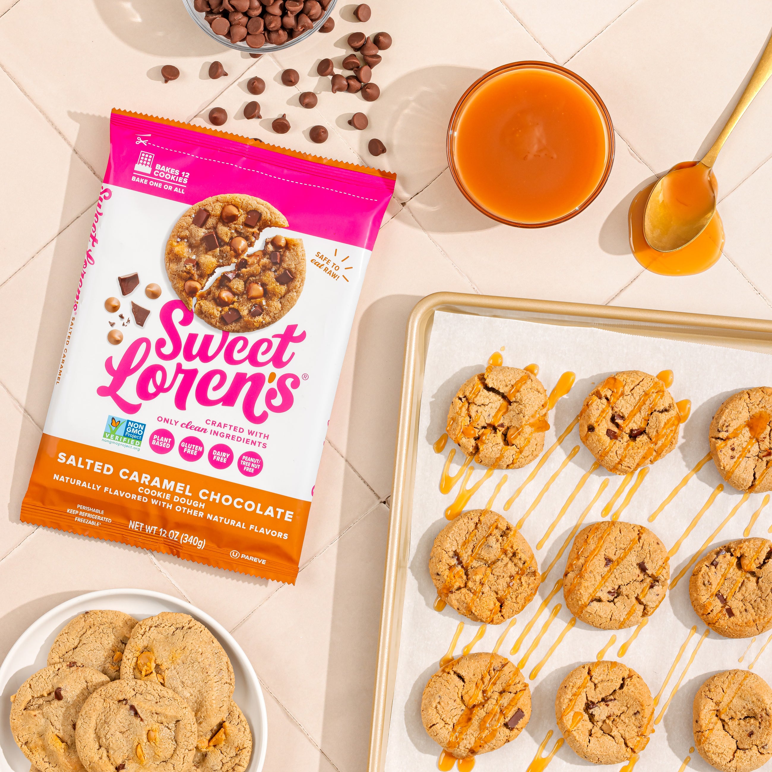 Salted Caramel Chocolate Pre-Cut Dough – Sweet Loren's