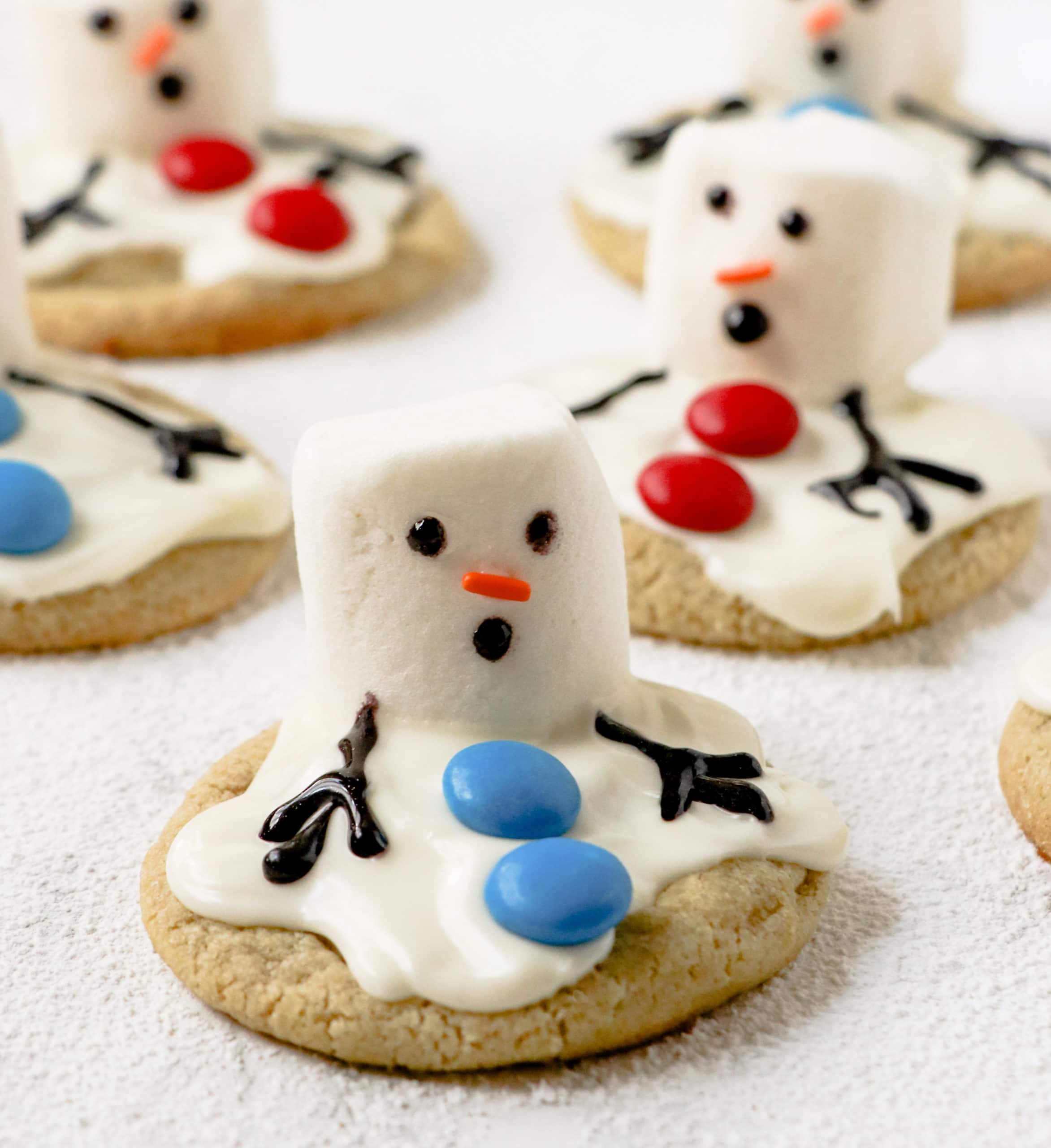 Melted Snowman Cookies Sweet Loren s Melted Snowman Cookies Sweet Loren s